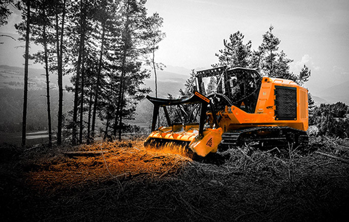 Land Clearing: forestry mulcher, forestry tiller, stone crusher, etc ...