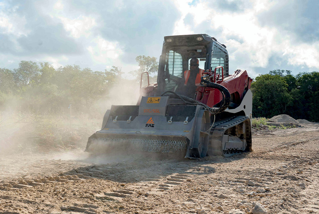 Road Construction - Soil stabilizer and rock crusher | FAE USA