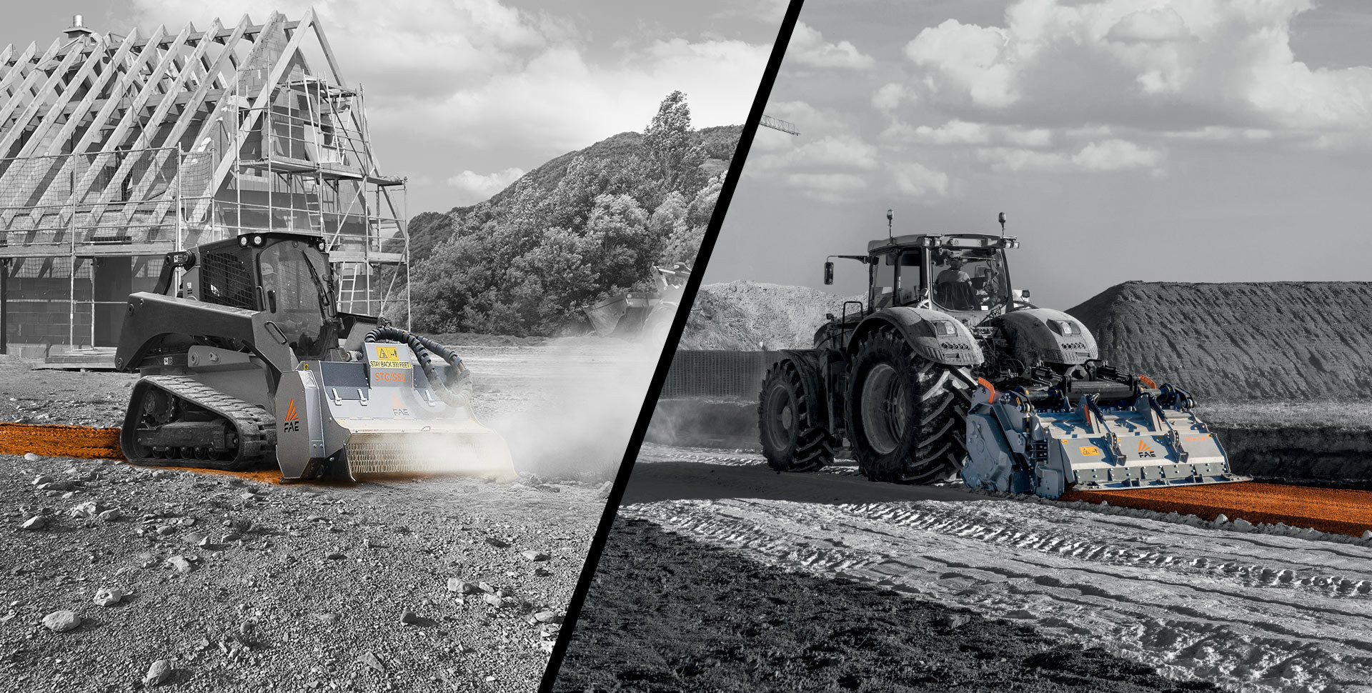 Road construction | Stone crusher and soil stabilizer | FAE